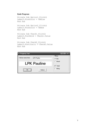 Modul visual basic | PDF