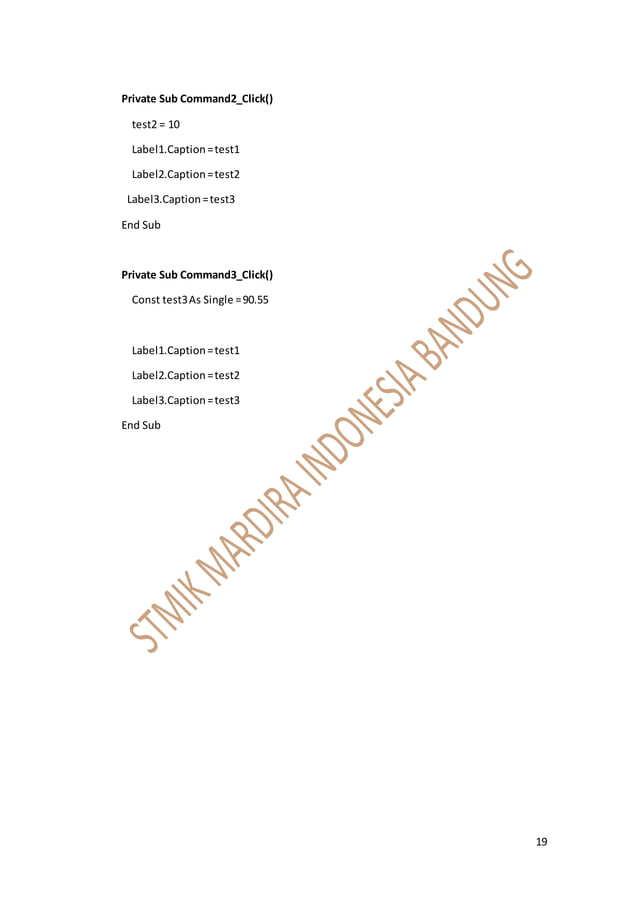 Modul visual basic | PDF