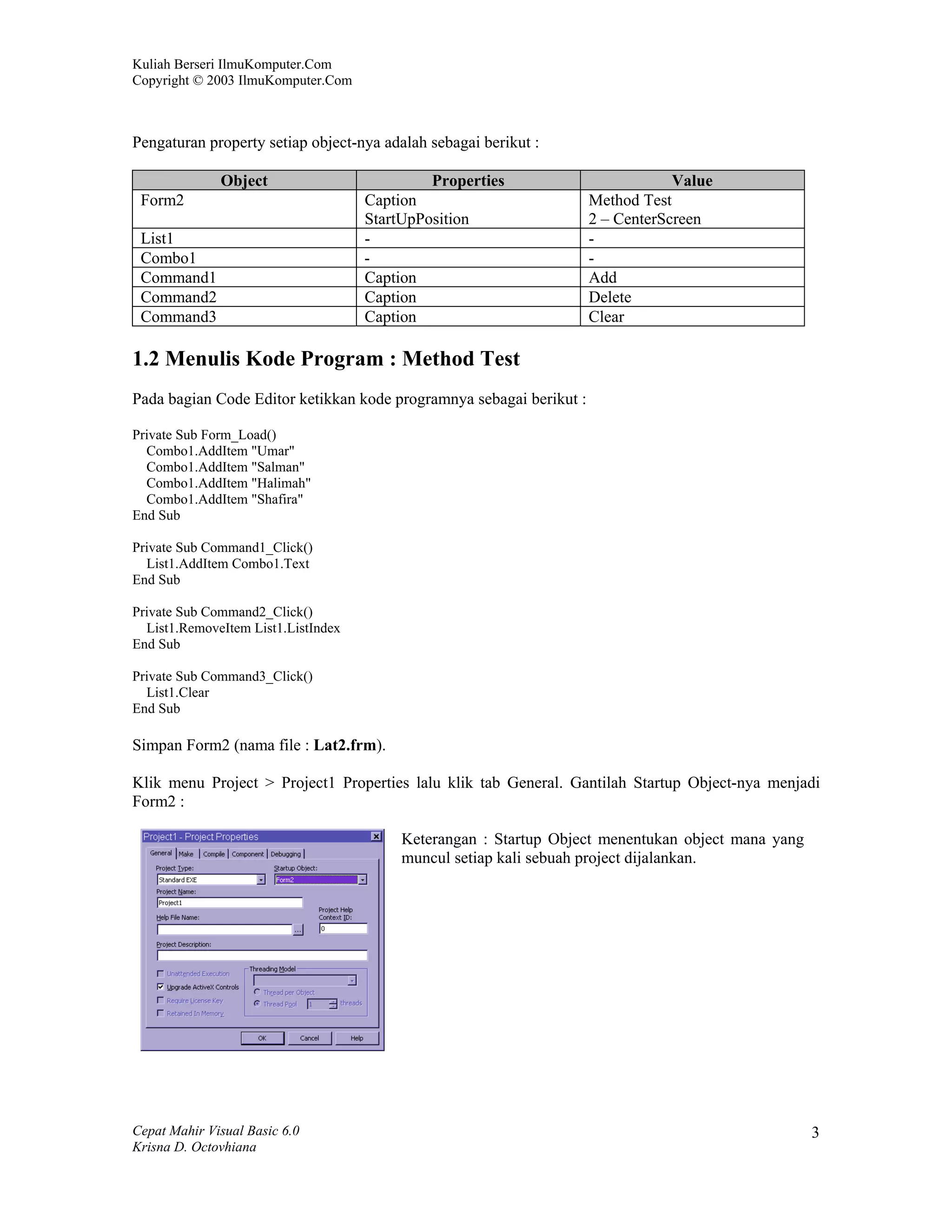 Modul visual basic (krisna 03) | PDF