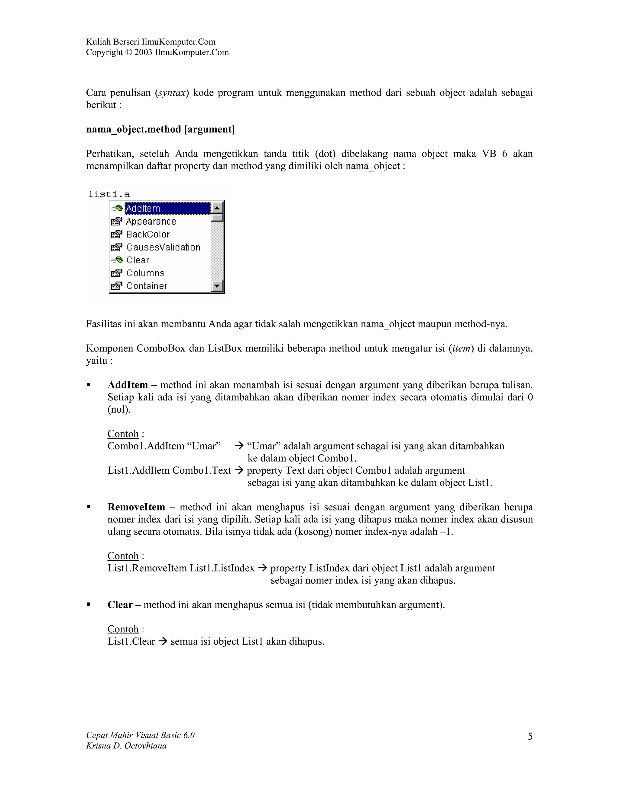 Modul visual basic (krisna 03) | PDF