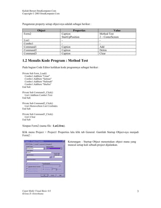Modul visual basic (krisna 03) | PDF