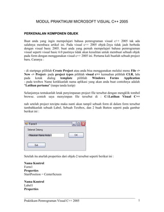 Modul visual c++ | PDF