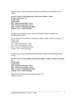 Modul visual c++ | PDF