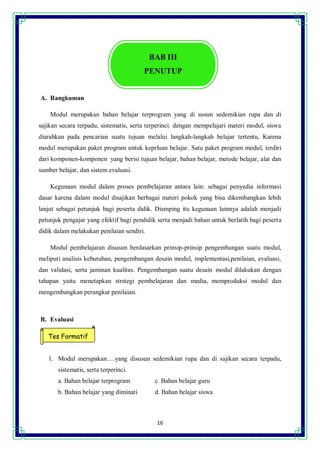 Modul "Prosedur Pengembangan Modul" | PDF