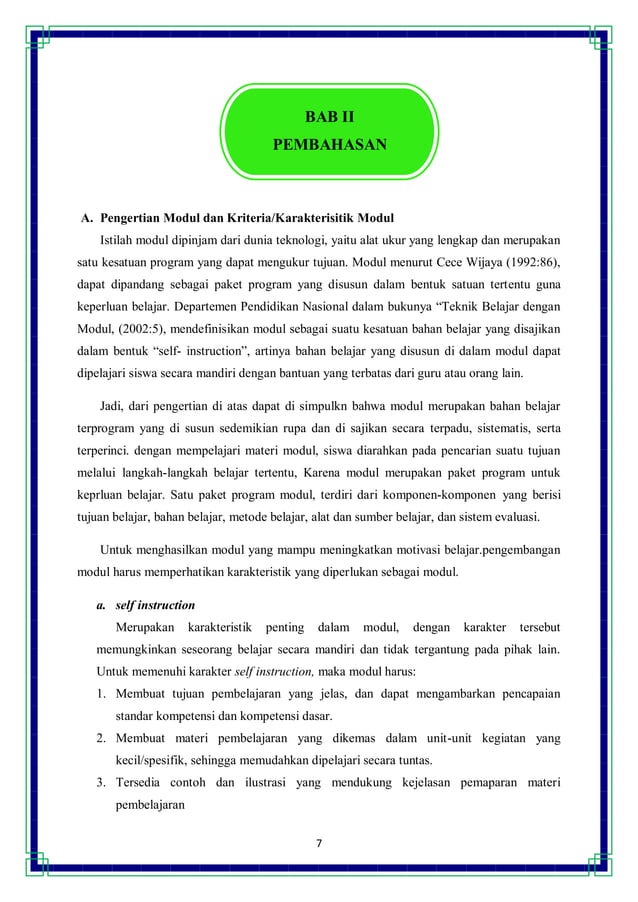 Modul "Prosedur Pengembangan Modul" | PDF