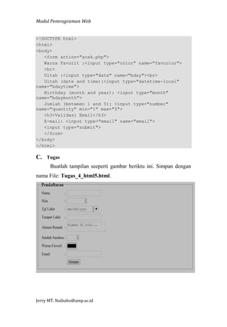 Modul web | PDF