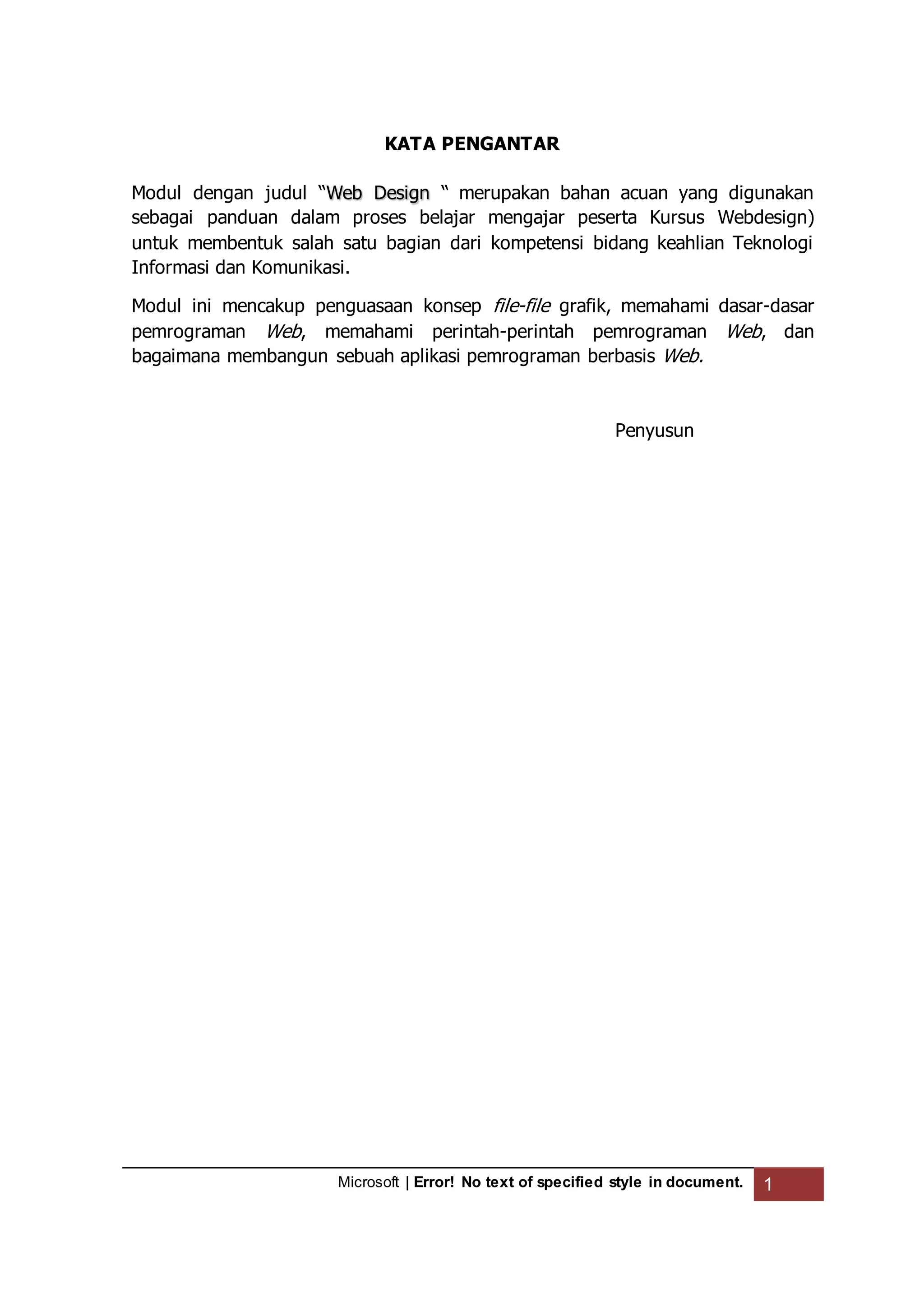 Modul webdesign | PDF