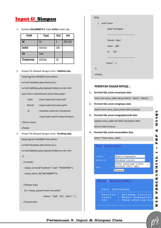 Modul web programming 1 | PDF