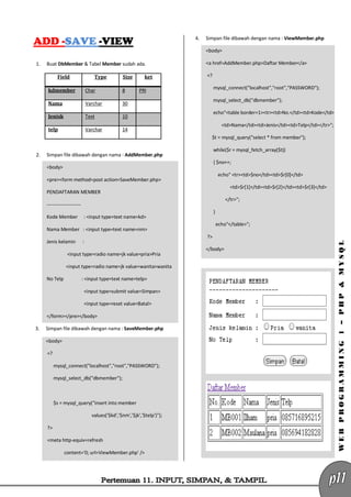 Modul web programming 1 | PDF