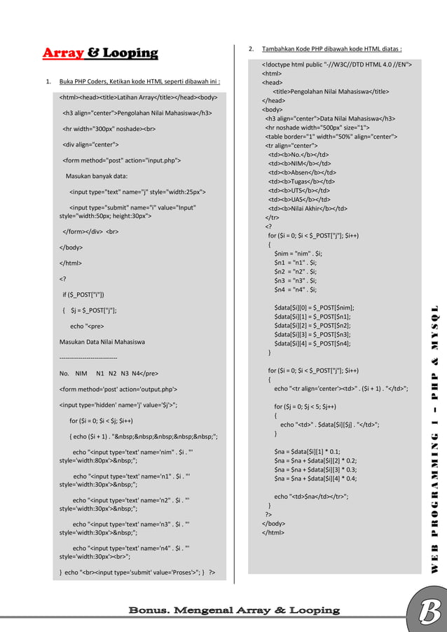 Modul web programming 1 | PDF