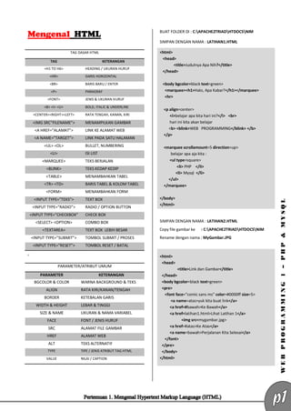 Modul web programming 1 | PDF