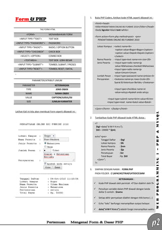 Modul web programming 1 | PDF