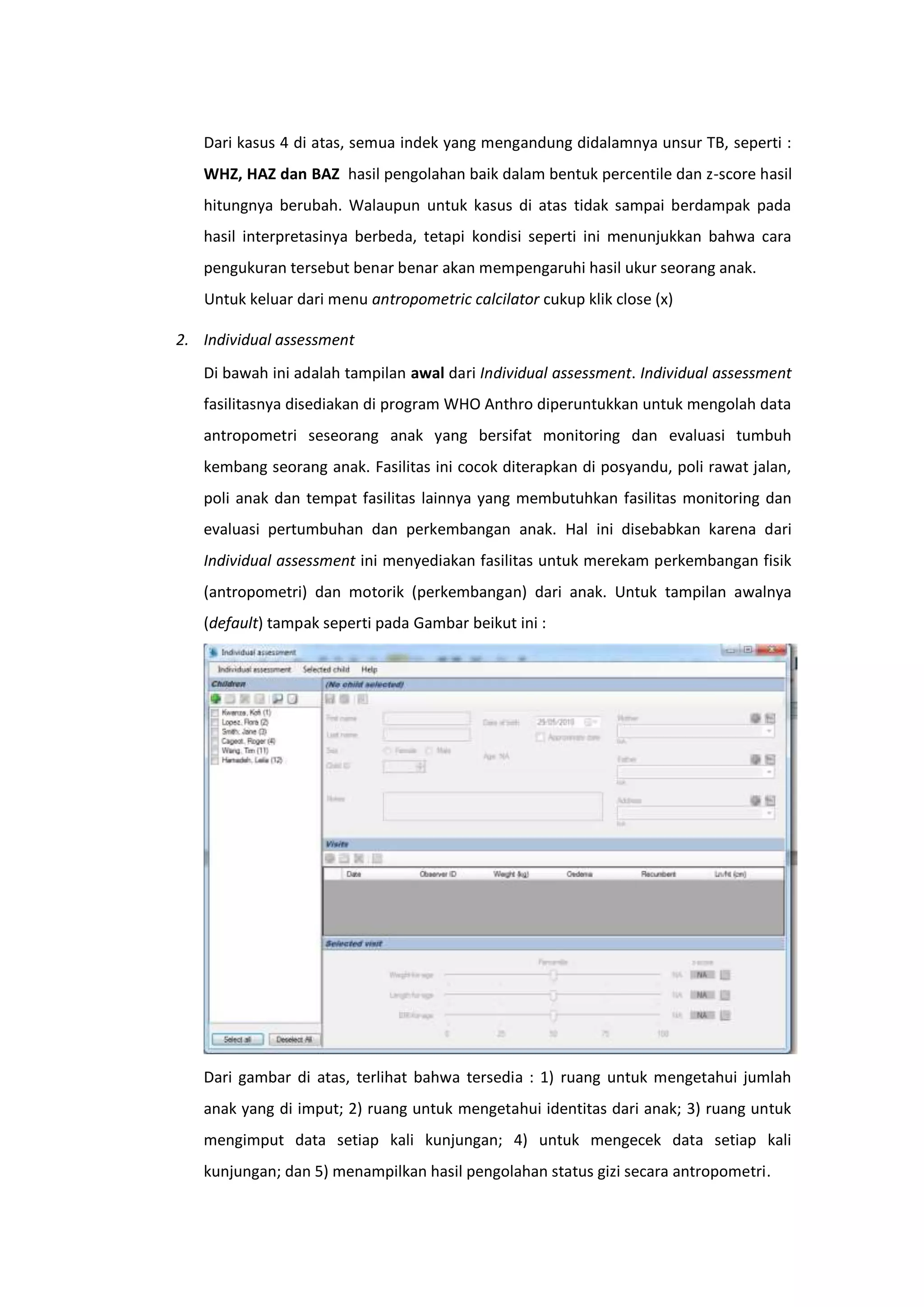 Modul who penilaian status gizi | PDF