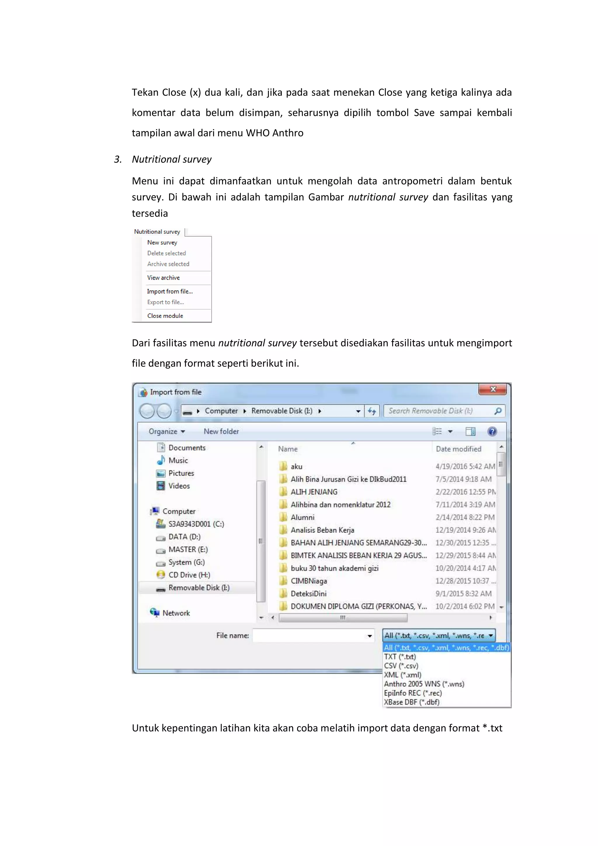 Modul who penilaian status gizi | PDF