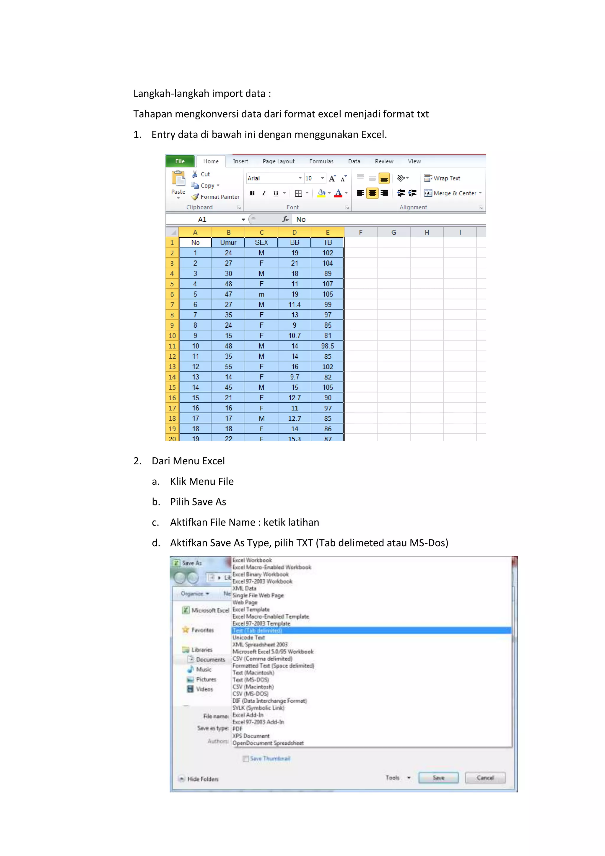 Modul who penilaian status gizi | PDF