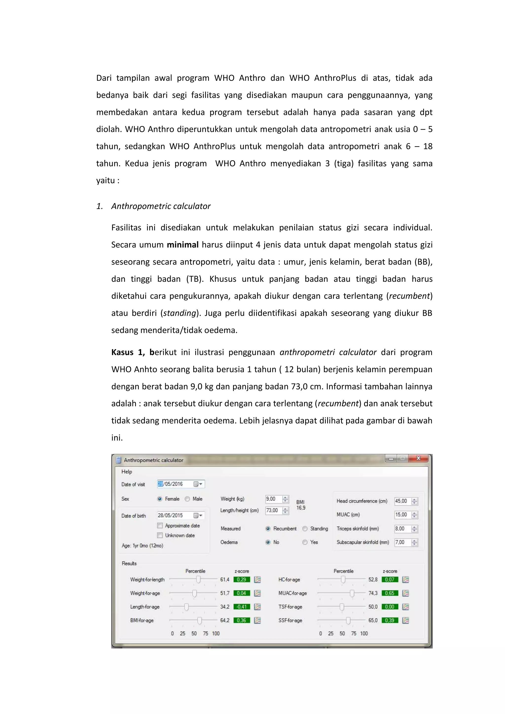 Modul who penilaian status gizi | PDF