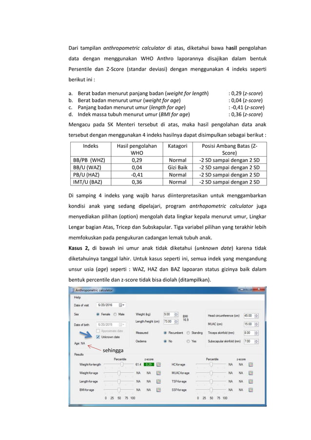 Modul who penilaian status gizi | PDF