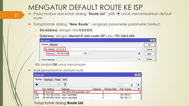 Modul Workshop MikroTik Internet Connection Sharing (ICS), Hotspot dan Virtual Private Network ...