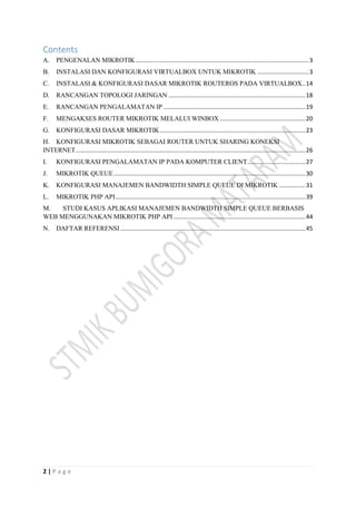 Modul Workshop Mikrotik Bandwidth Management | PDF