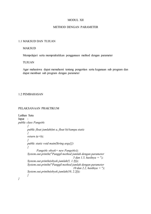 Modul xi dan xii algo | DOCX