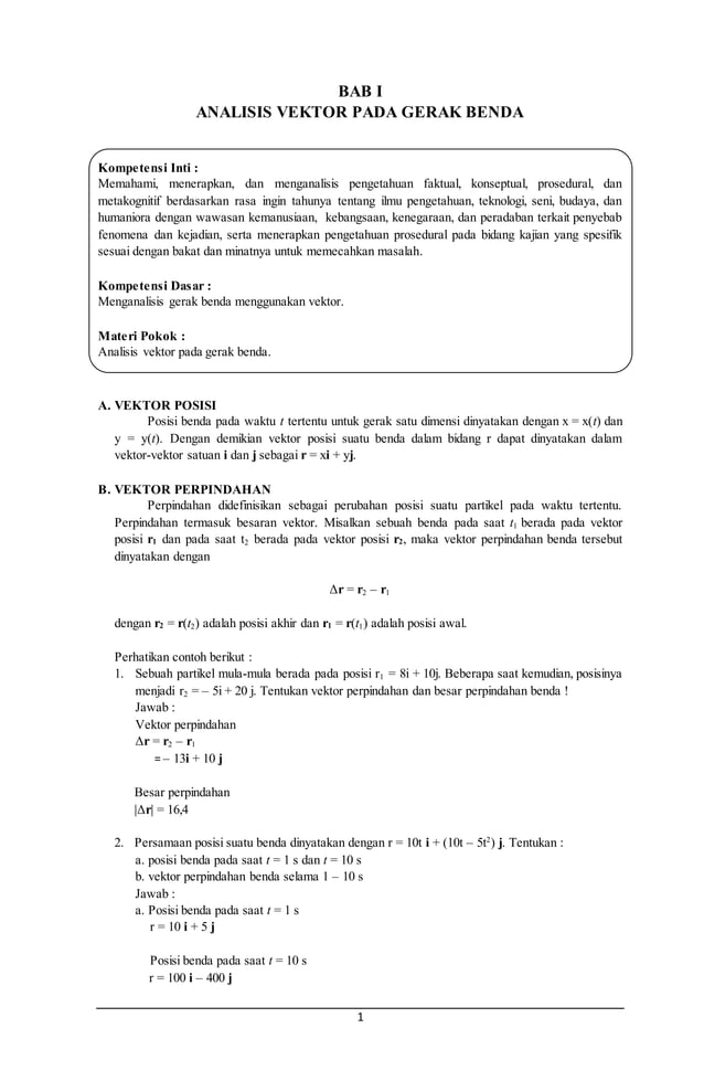 Modul Fisika Kelas XI IPA K13 | PDF