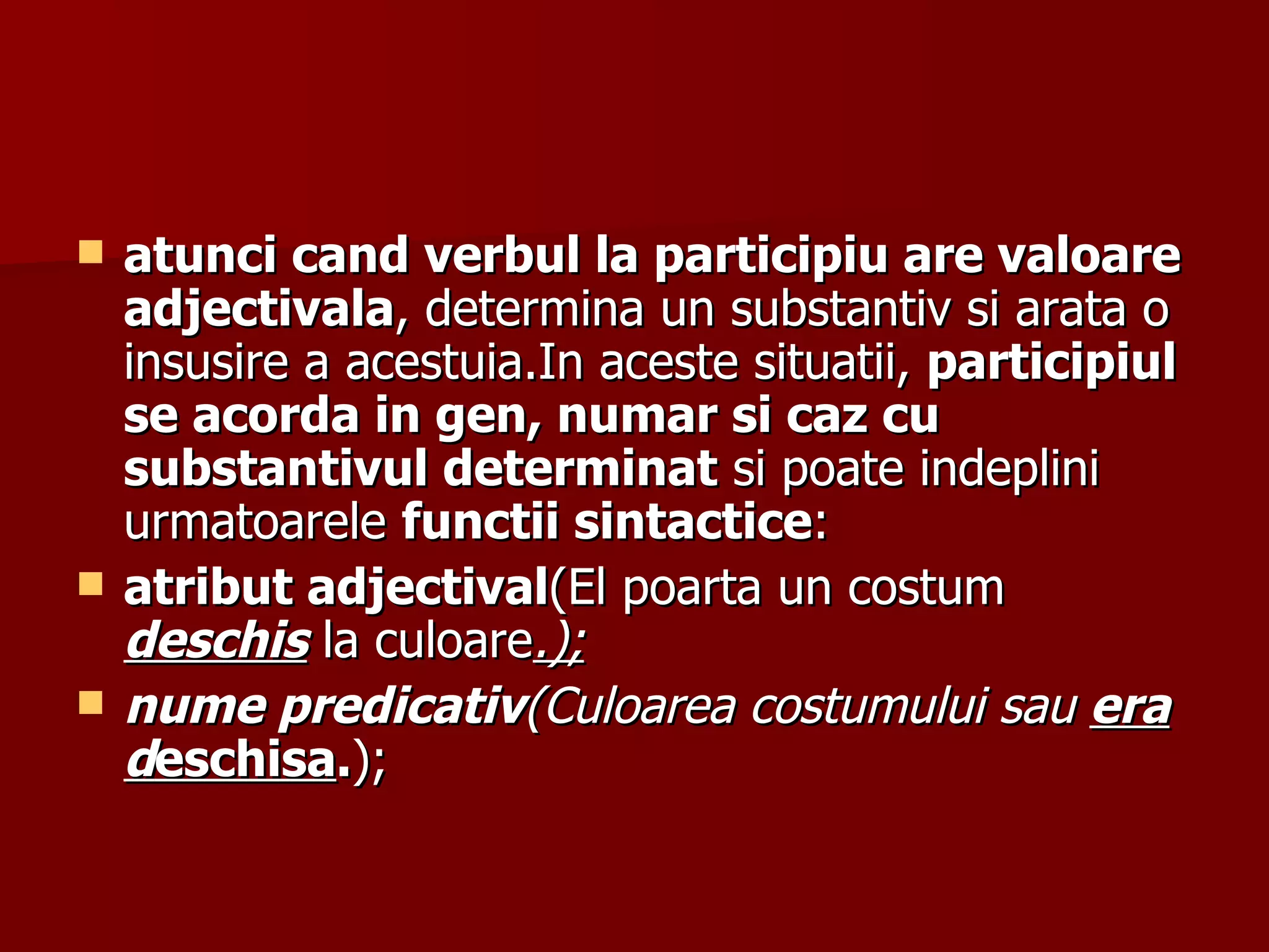 Modurile nepersonale(nepredicative) | PPT