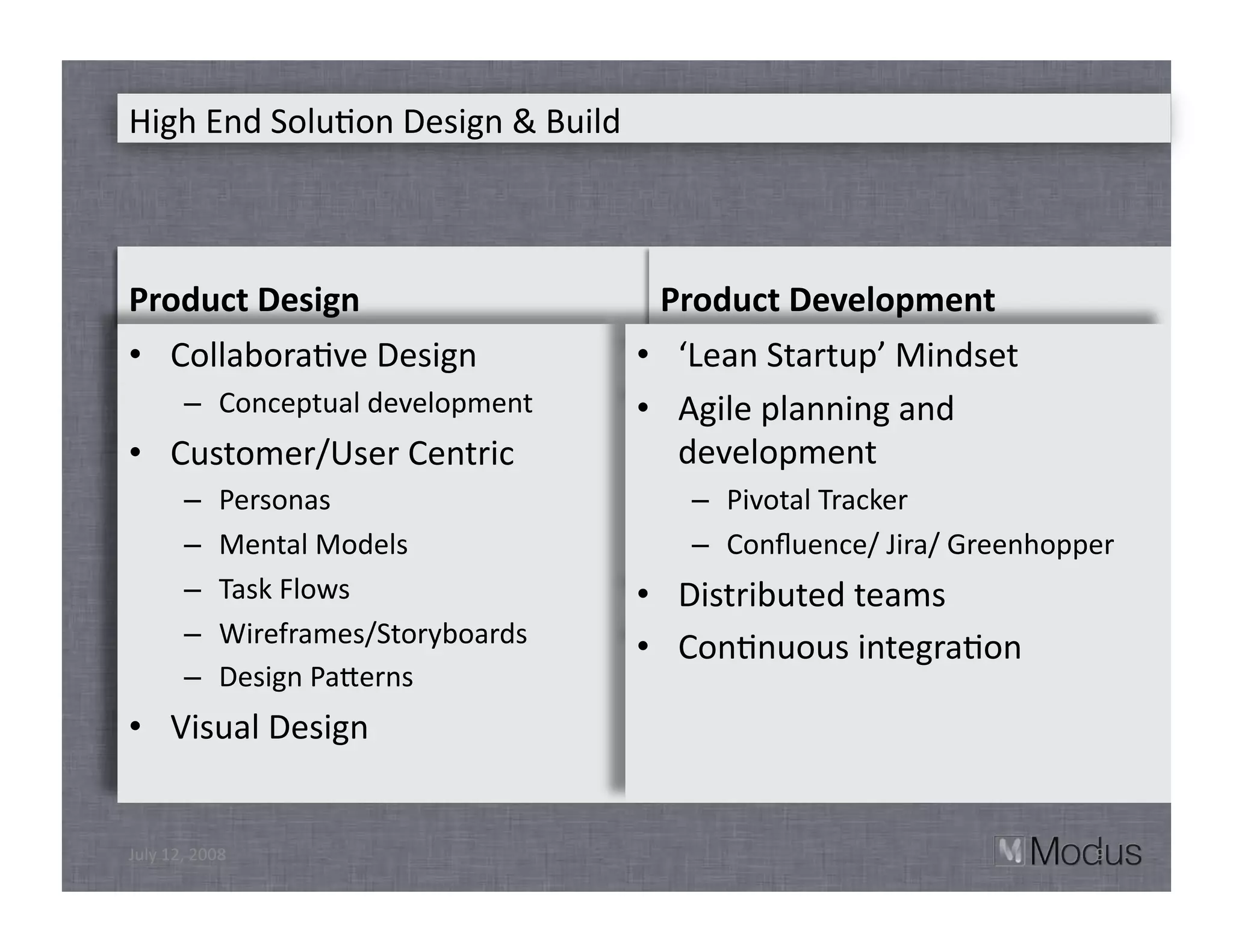 Modus Create Corporate Capabilities | PPT Modus Create Corporate Capabilities | PPT