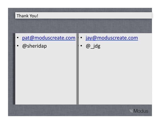 Modus Create Corporate Capabilities | PPT