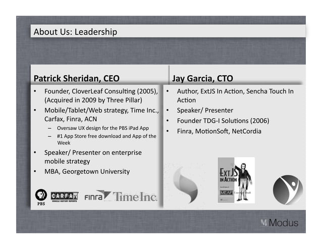 Modus Create Corporate Capabilities | PPT Modus Create Corporate Capabilities | PPT