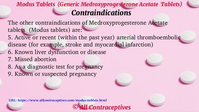 Modus Tablets (Generic Medroxyprogesterone Acetate Tablets) | PPT