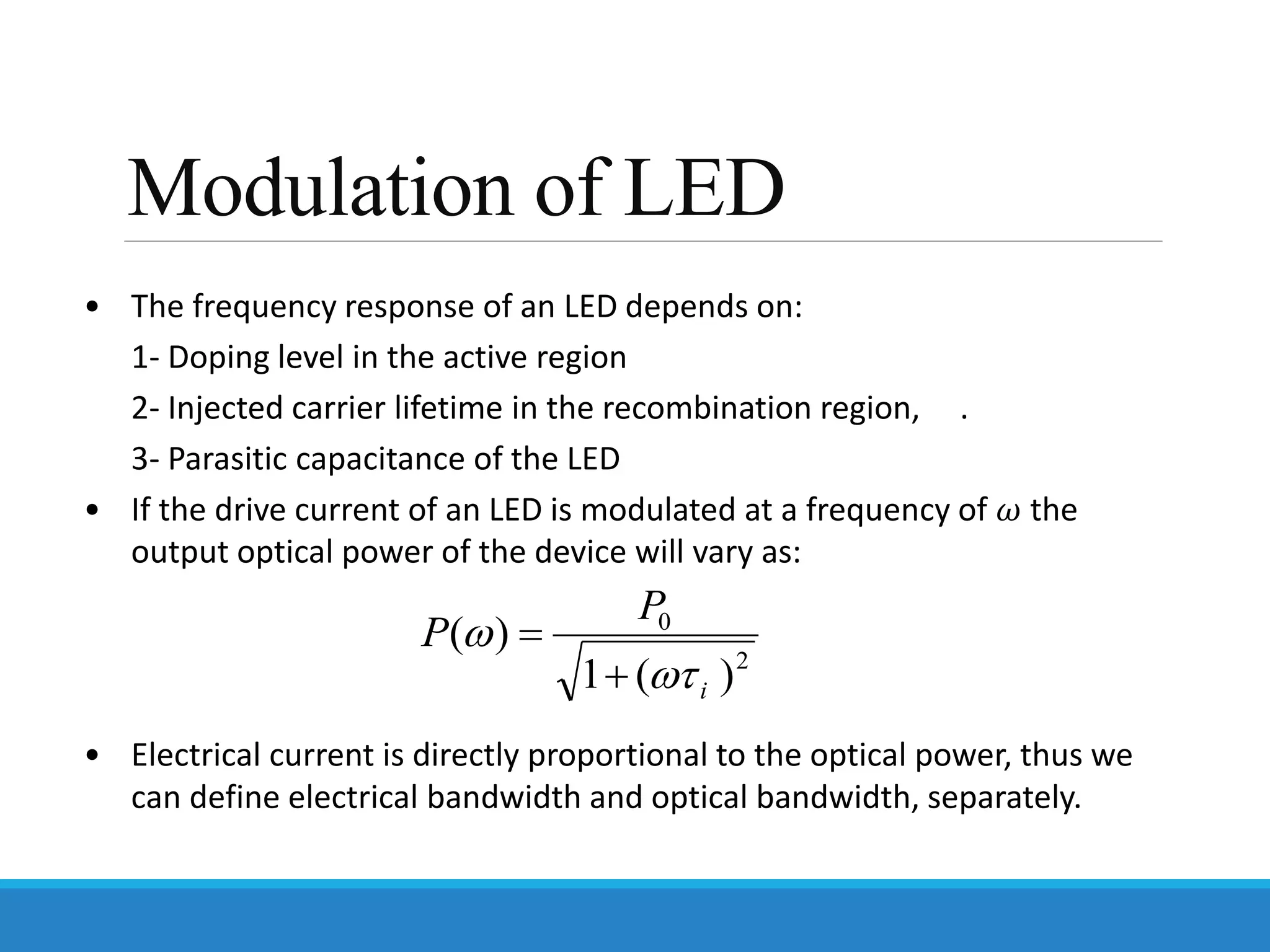 Modulation of LED | PPTX