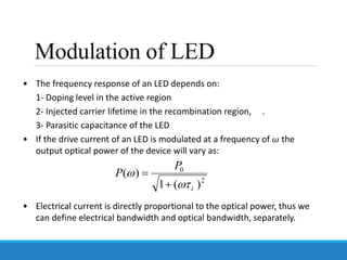Modulation of LED | PPTX