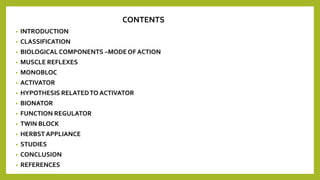 Modus operandi of functional appliances | PPTX