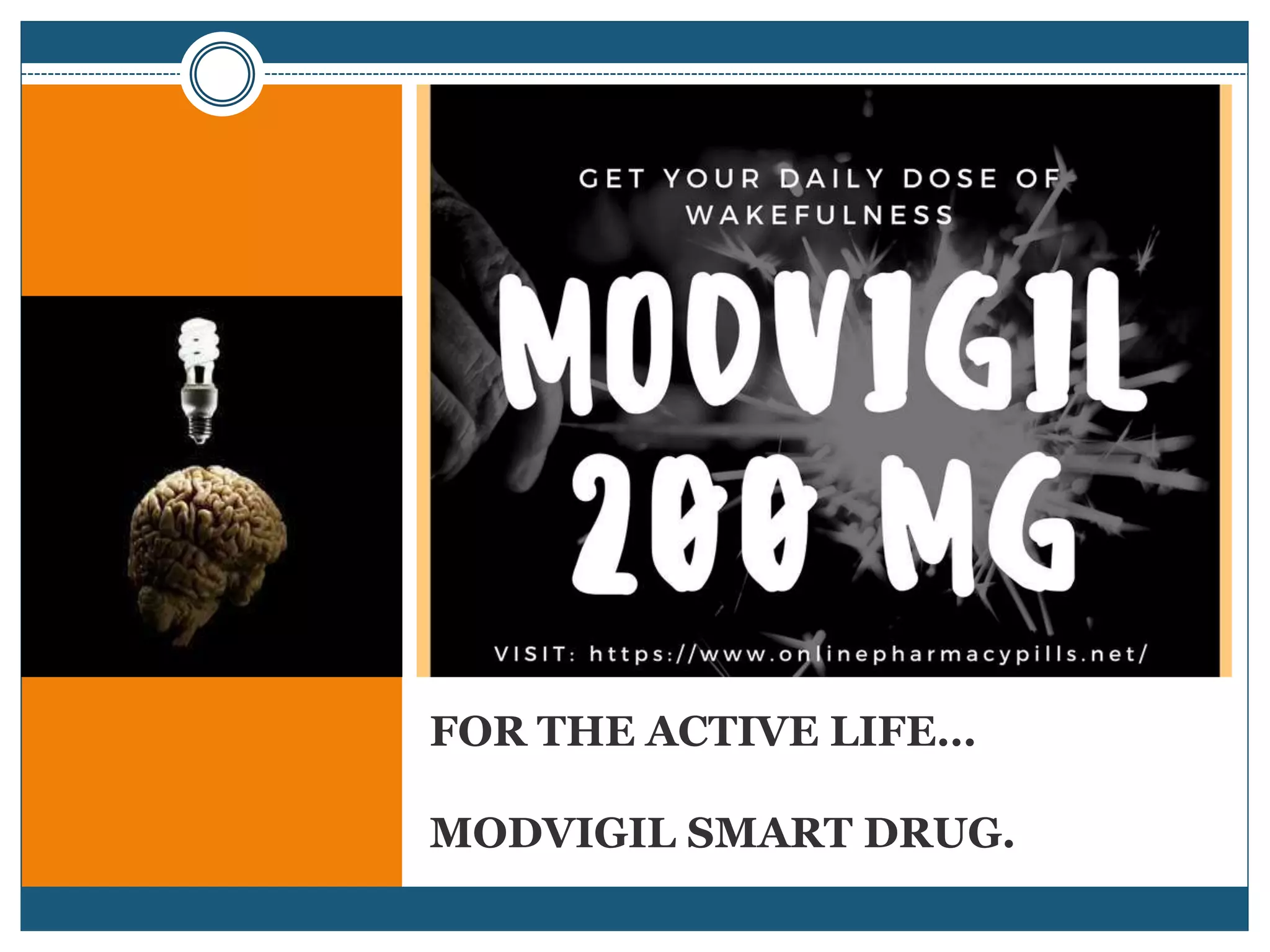 Modvigil smart Drug: Drive sleepiness away | PPTX