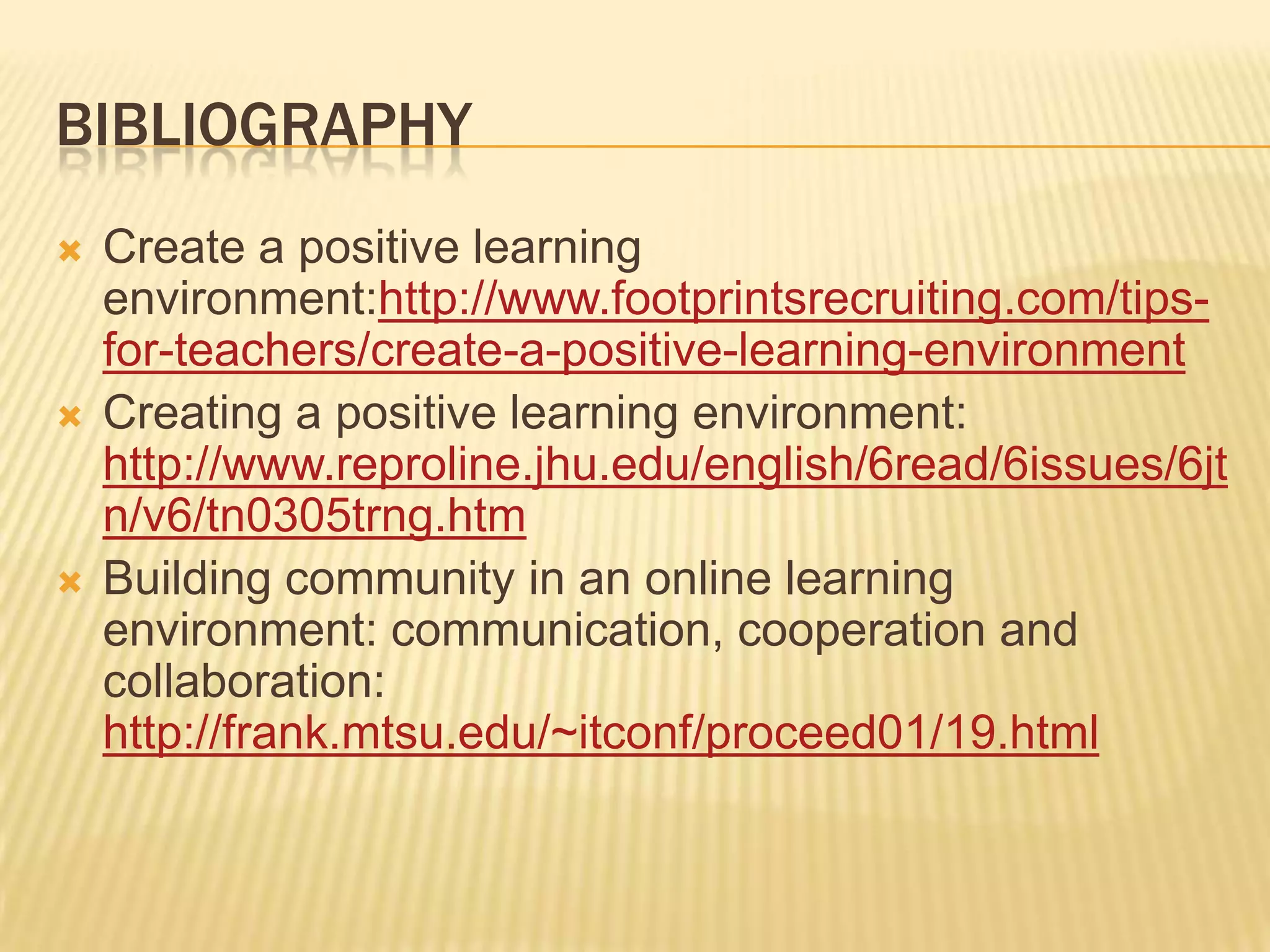 Mod v learning environment | PPT