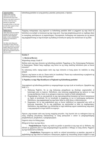 Detailed Lesson PLan in ESP 9 ILAW Format modyul 1 Kabutihang Panlahat ...