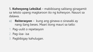 Modyul-5-COHESIVE-DEVICE cohesivesr .pptx