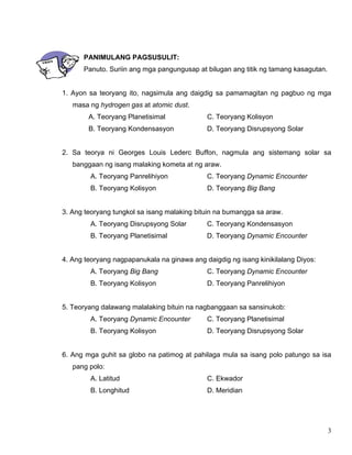 Modyul 01 hegrapiya ng daigdig | PDF