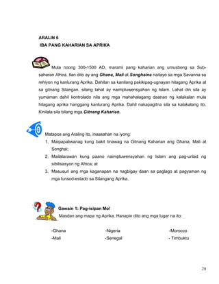 Modyul 06 sinaunang aprika | PDF