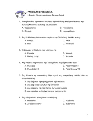 Modyul 08 ang simbahang katoliko isang makapangyarihang in | PDF