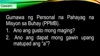 EsP 10 Modyul 1 | PPTX