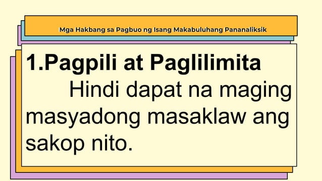 Pagbasa at Pagsusuri ng Iba't-ibang Teksto Tungo sa Pananaliksik | PPTX