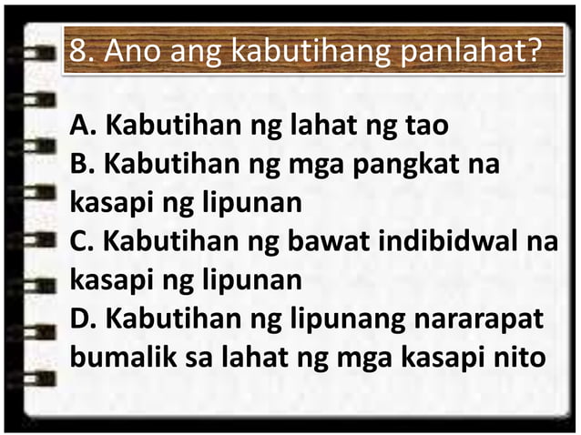 Modyul 1 Layunin ng Lipunan:Kabutihang Panlahat | PPTX