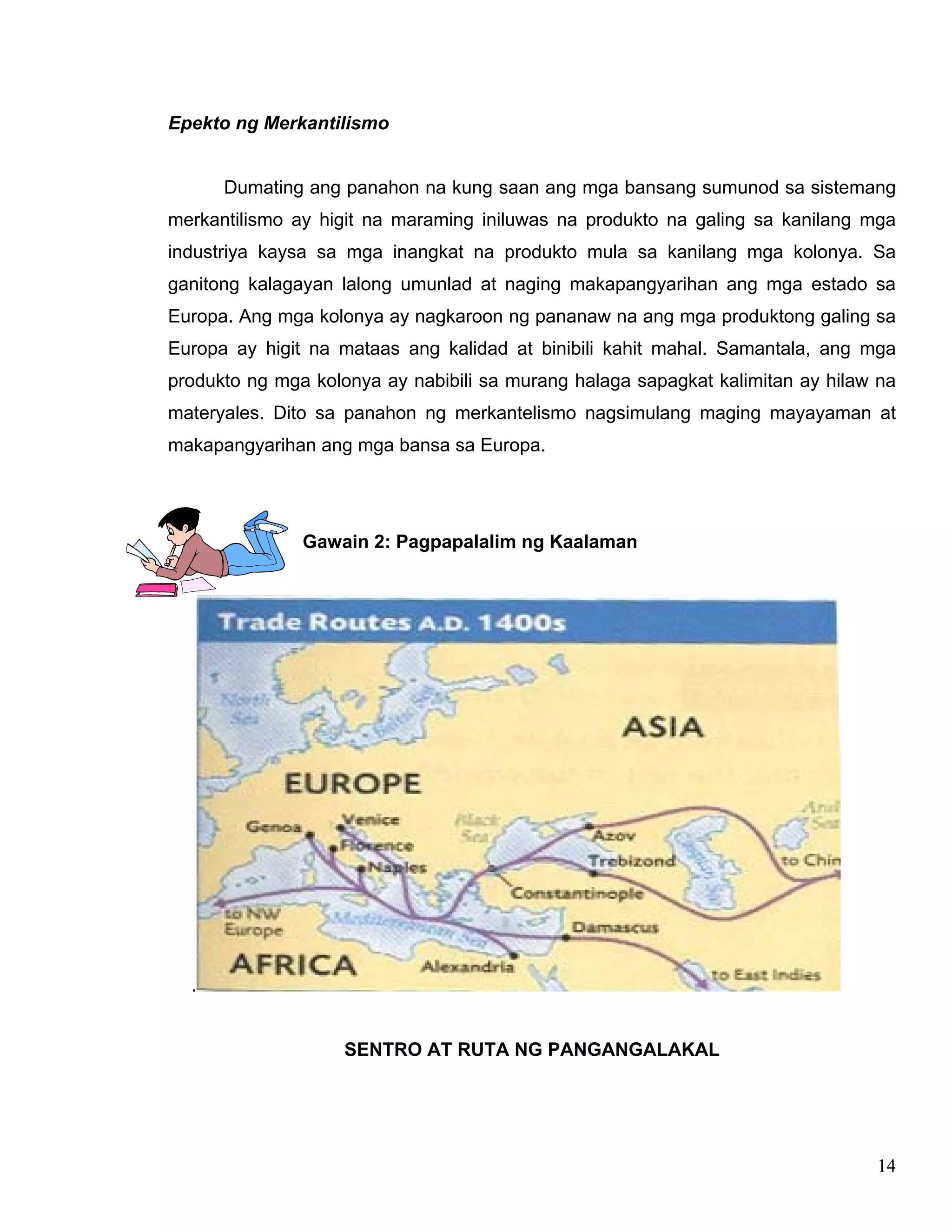 Modyul 10 bourgeoisie, merkantelismo at monarkiyang nasyona | PDF