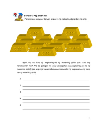 Modyul 10 bourgeoisie, merkantelismo at monarkiyang nasyona | PDF