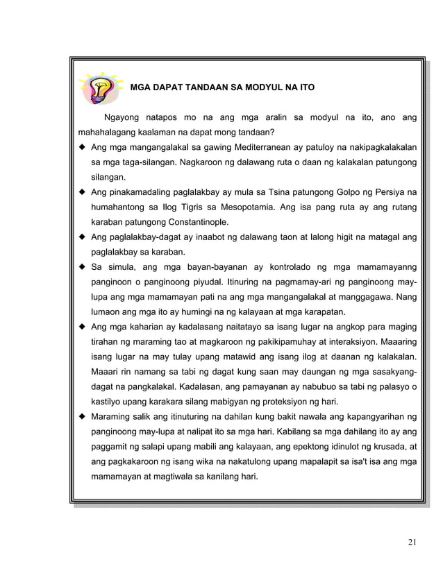 Modyul 10 bourgeoisie, merkantelismo at monarkiyang nasyona | PDF