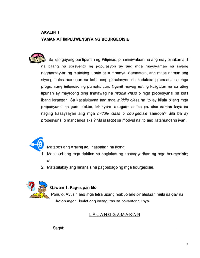 Modyul 10 bourgeoisie, merkantelismo at monarkiyang nasyona | PDF