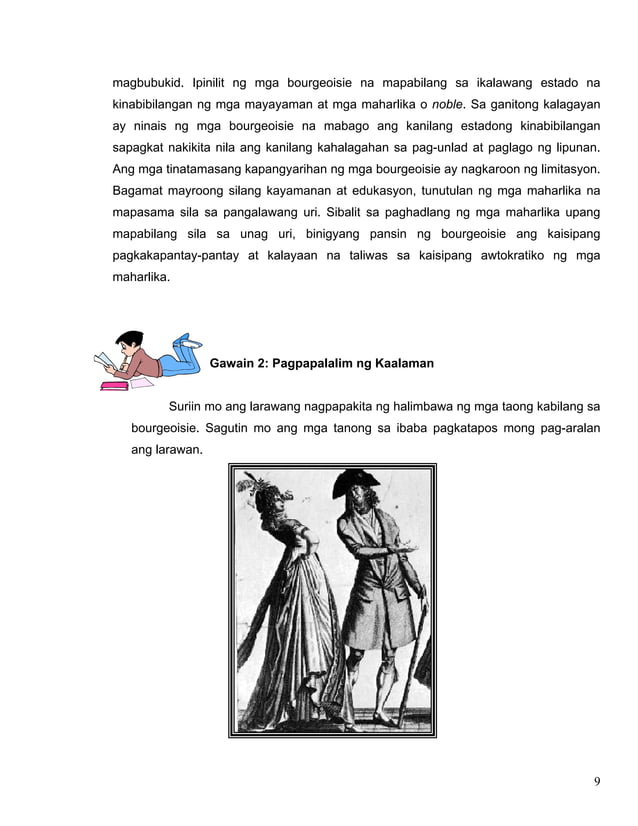 Modyul 10 bourgeoisie, merkantelismo at monarkiyang nasyona | PDF