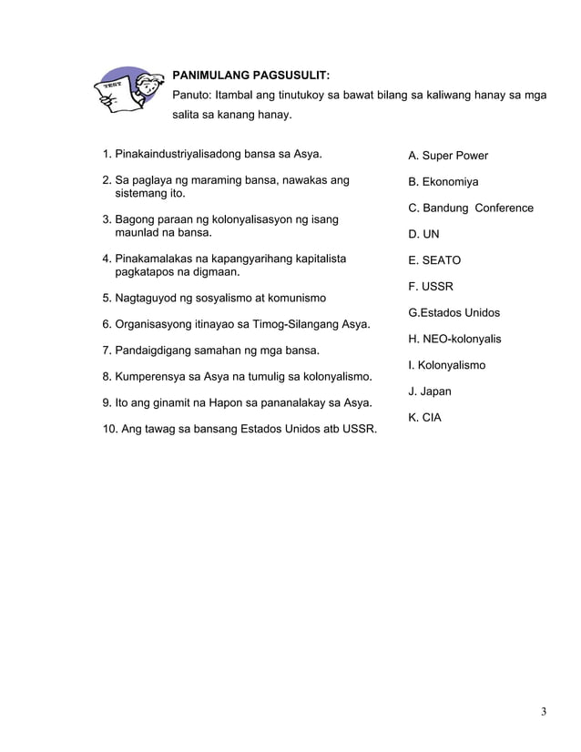 Modyul 10 neo-kolonyalismo ang bagong uri o pamamaraang ko (1) | PDF