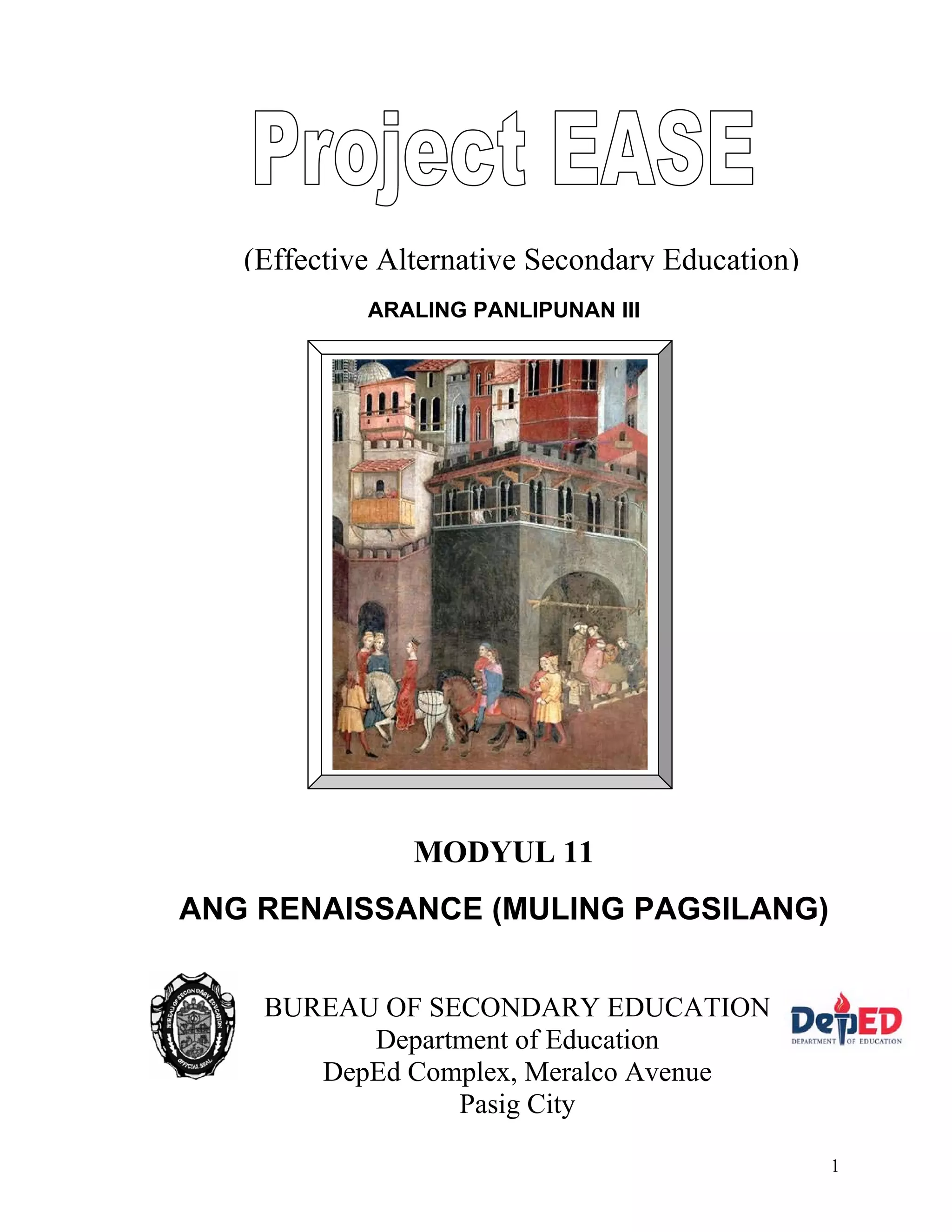 Modyul 11 ang renaissance muling pagsilang- | PDF